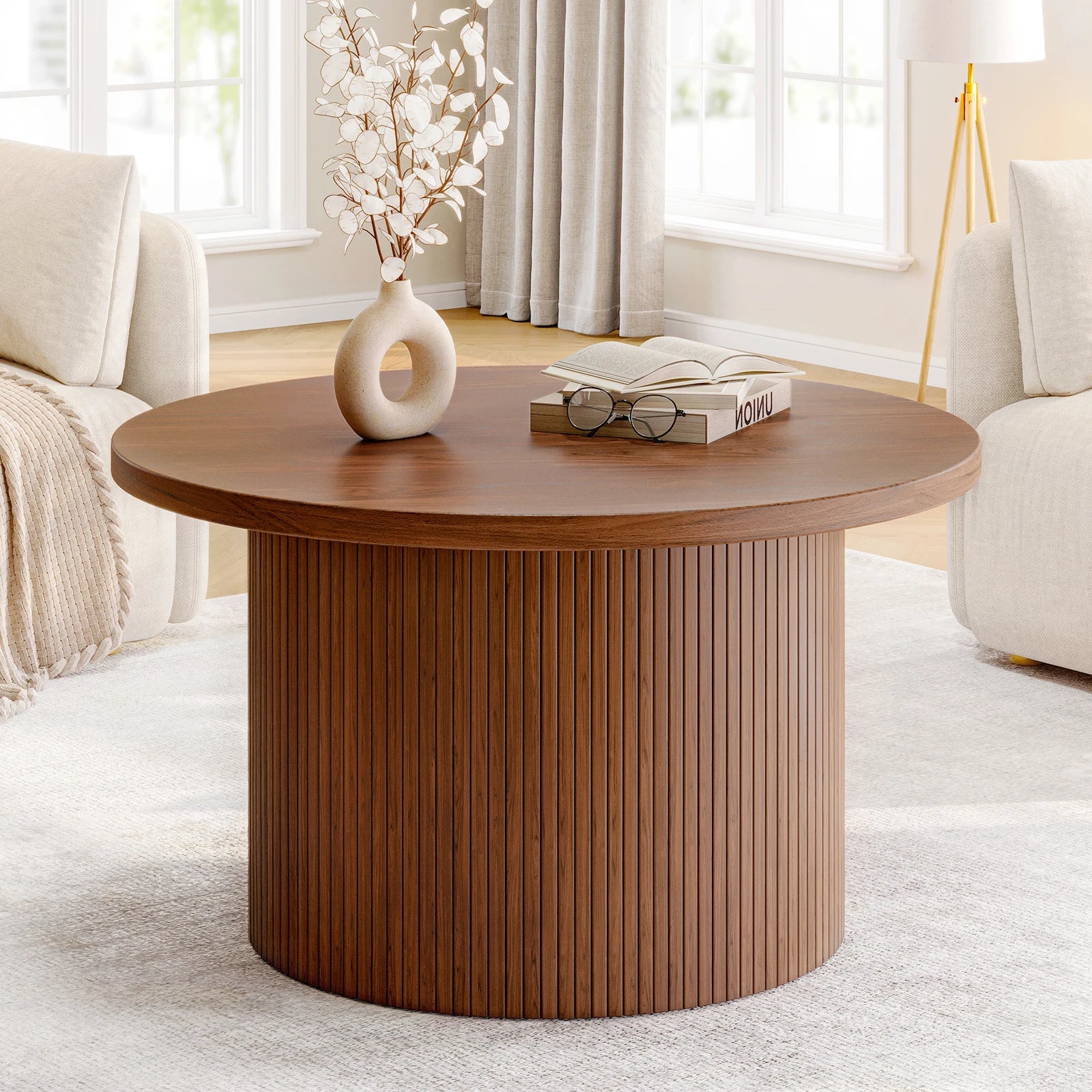 ArtZ® Walnut Whirl Table – ArtZMiami