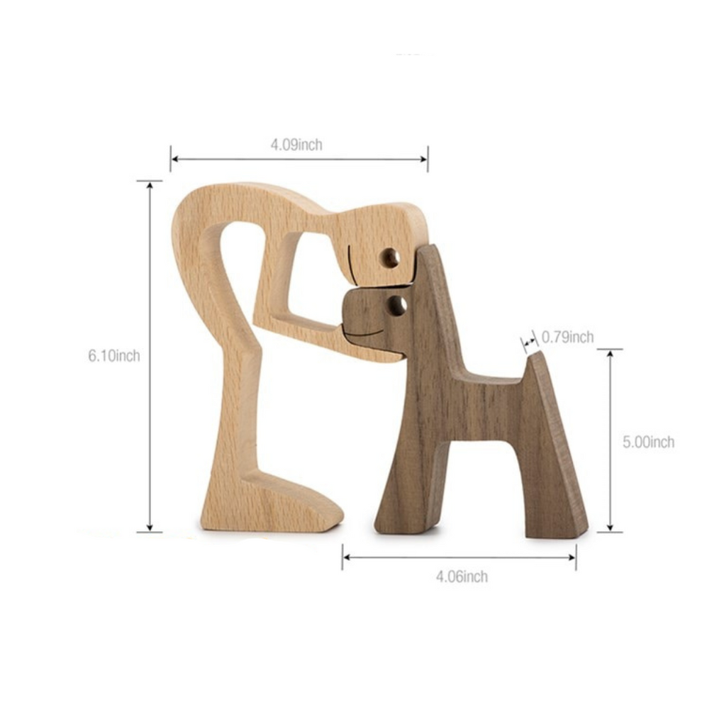 ArtZ® Nordic Wooden Dog Sculptures – ArtZMiami
