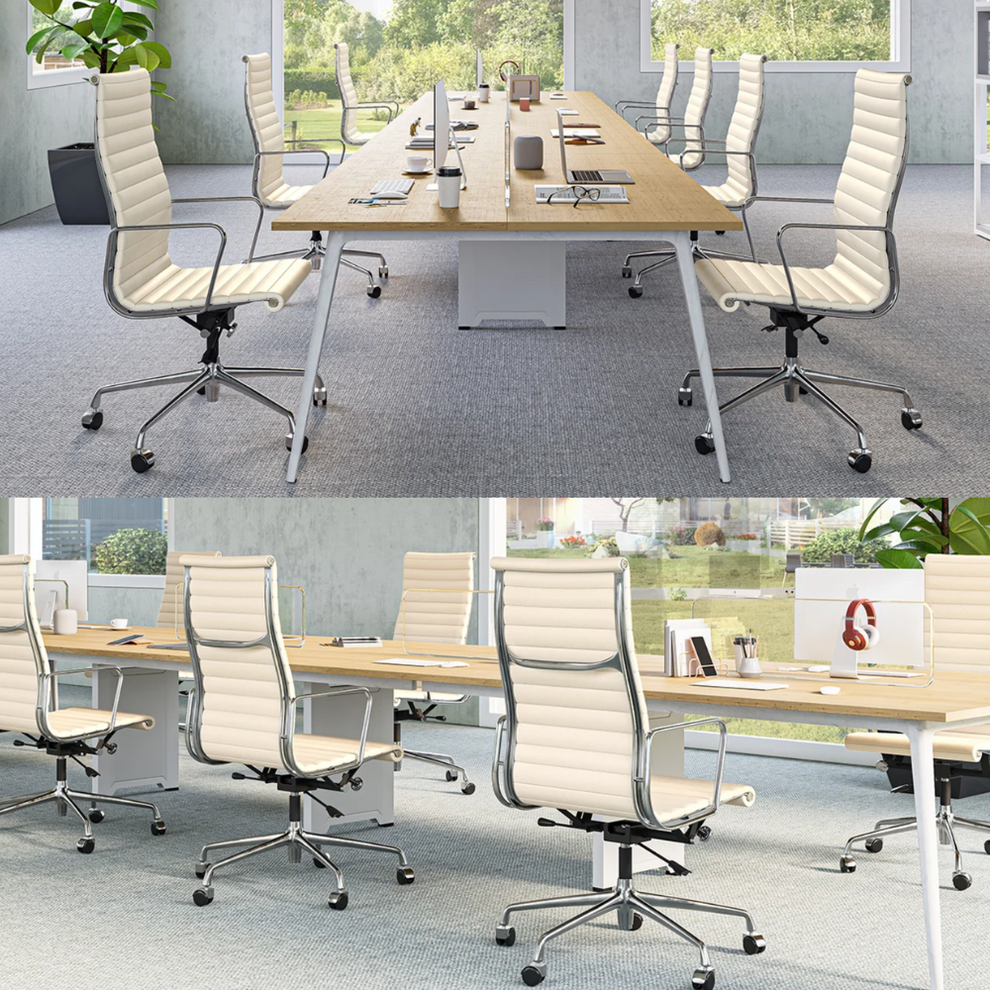 ArtZ® Nordic Design Leather Executive Office Chair – ArtZMiami