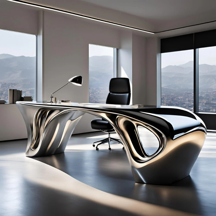 Extraordinary Metal Office Desk Photos