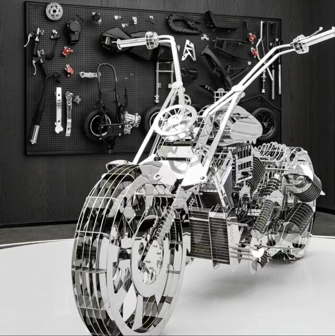 ArtZ® Stainless Steel Rider Motorcycle Sculpture – ArtZMiami