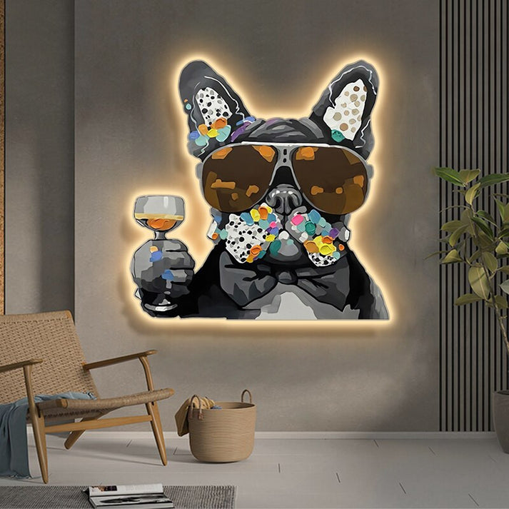 ArtZ® Funky Dog Painting Light – ArtZMiami