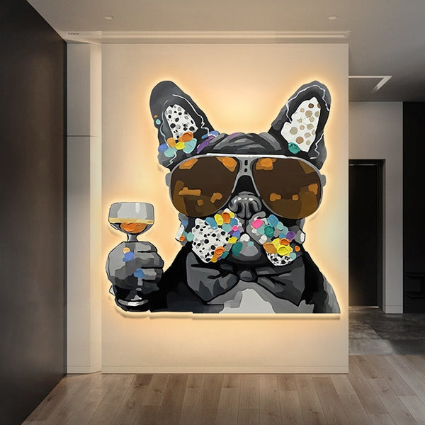 ArtZ® Funky Dog Painting Light – ArtZMiami