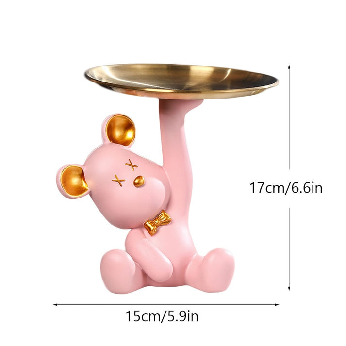 ArtZ® Bear Sculpture Table Tray – ArtZMiami